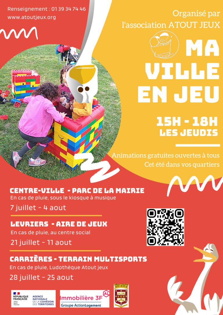 Animations d’été : Ma ville en jeu ! – Atout Jeux